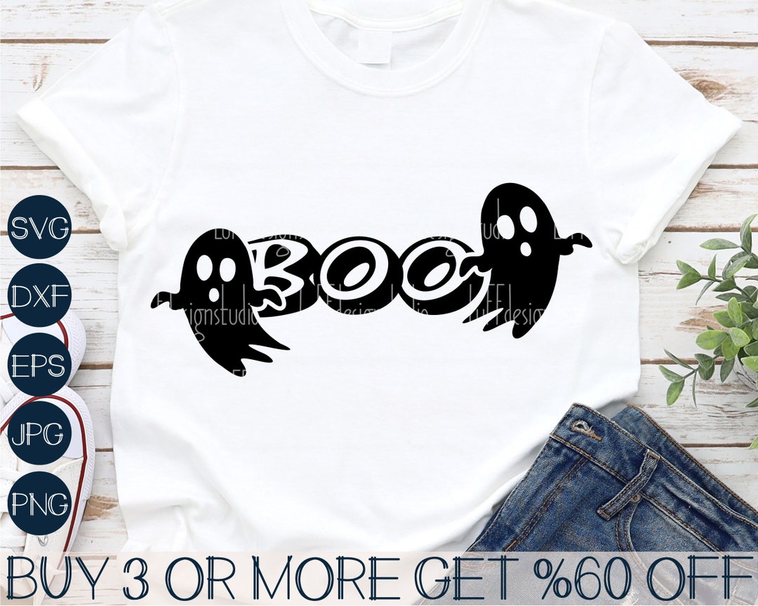 Boo SVG Ghost SVG Halloween SVG Spooky Svg Funny Halloween - Etsy