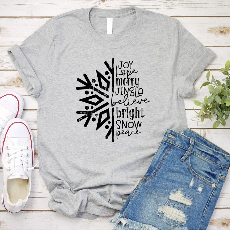 Snowflake SVG, Christmas SVG, Christmas Shirt SVG, Winter Svg, Merry ...