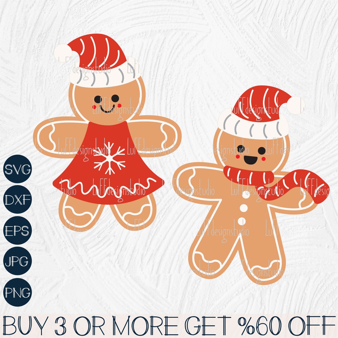 Gingerbread SVG, Christmas Cookie SVG, Boys Girls Christmas Svg, Baby ...