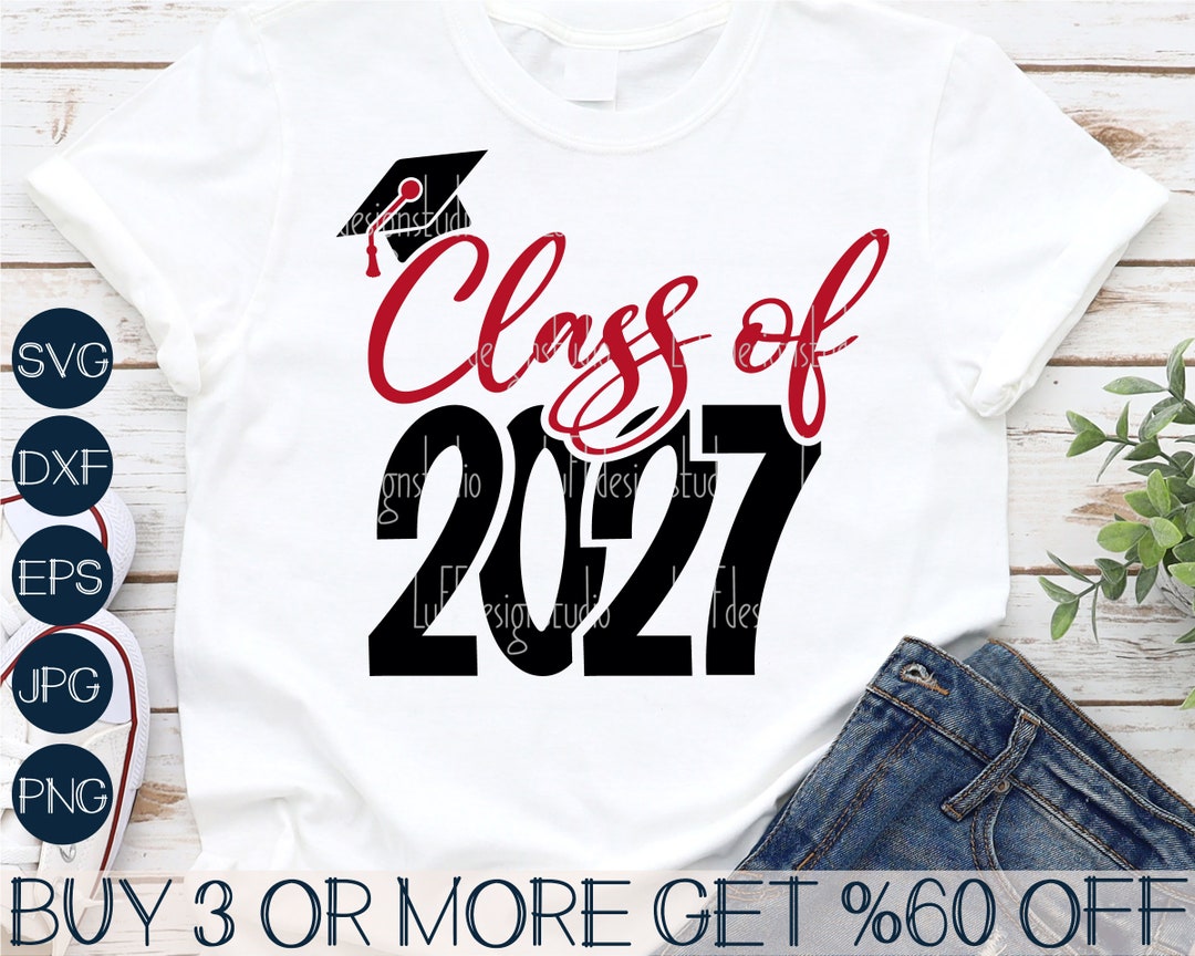 Class of 2027 SVG, Graduation SVG, 8th Grade Shirt SVG, Freshman Svg ...