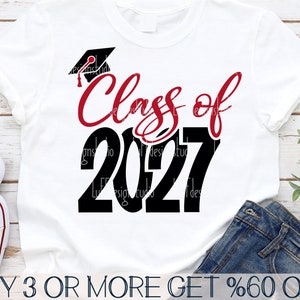 Class of 2027 SVG, Graduation SVG, 8th Grade Shirt SVG, Freshman Svg ...