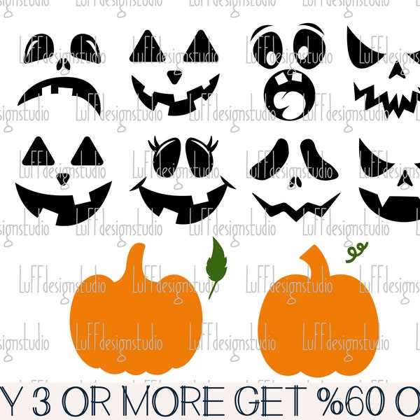 Winking Pumpkin Face Svg - Etsy