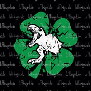 Dinosaur St Patricks Day SVG, Boys St Patricks SVG, Shamrock SVG, Kids ...