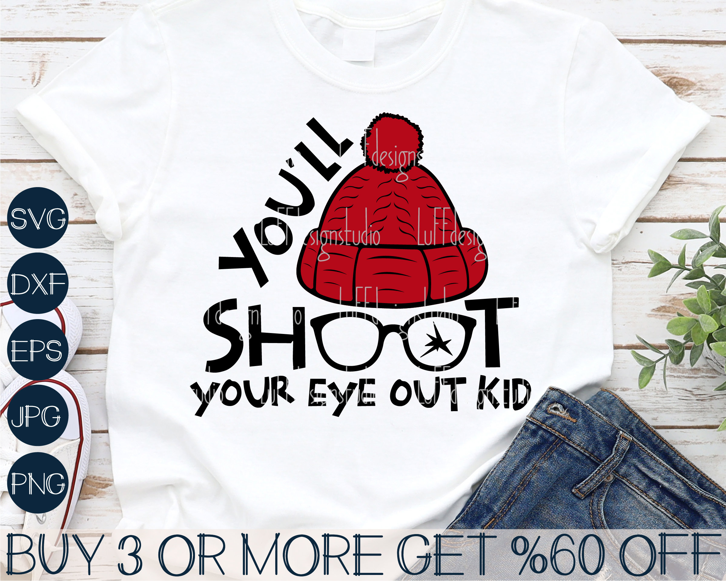 Christmas SVG You'll Shoot Your Eye Out Kid SVG Funny | Etsy