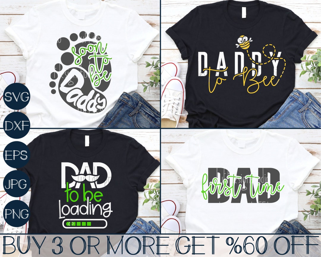 New Dad SVG Bundle, Funny Fathers Day SVG, Dad to Be Loading Svg, Daddy ...