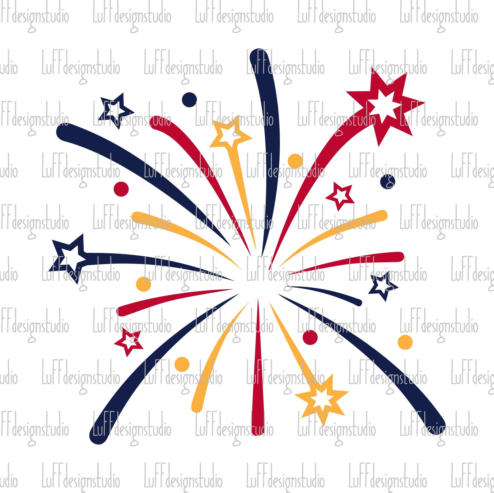 Firework SVG 4th of July SVG Patriotic SVG American Flag - Etsy