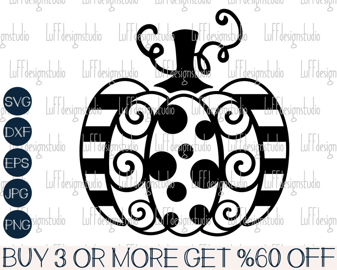 Pumpkin SVG, Swirly Pumpkin SVG, Fall SVG, Halloween Svg, Thanksgiving ...