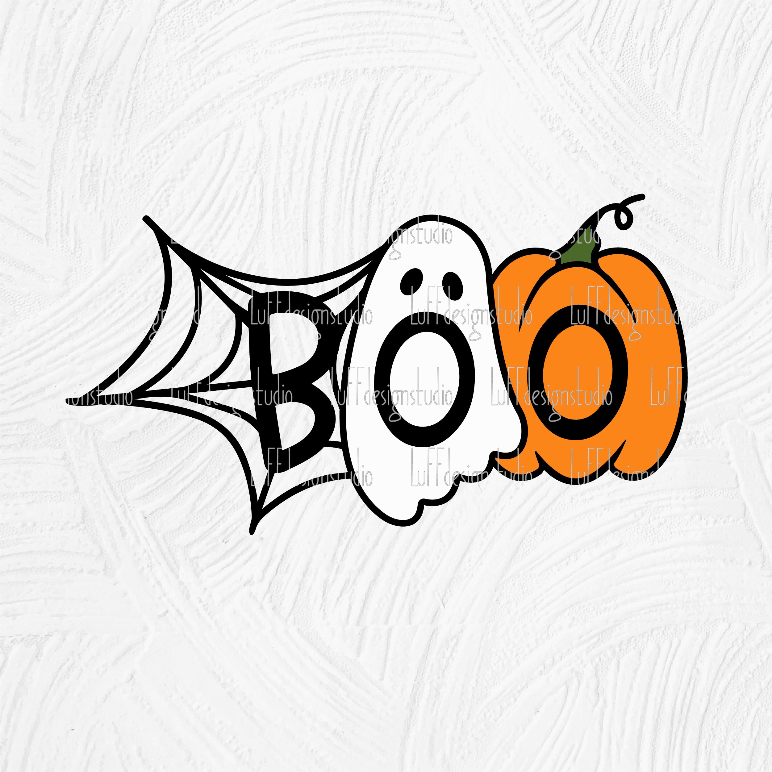 Boo SVG Kids Halloween SVG Ghost SVG Spooky Svg Pumpkin - Etsy
