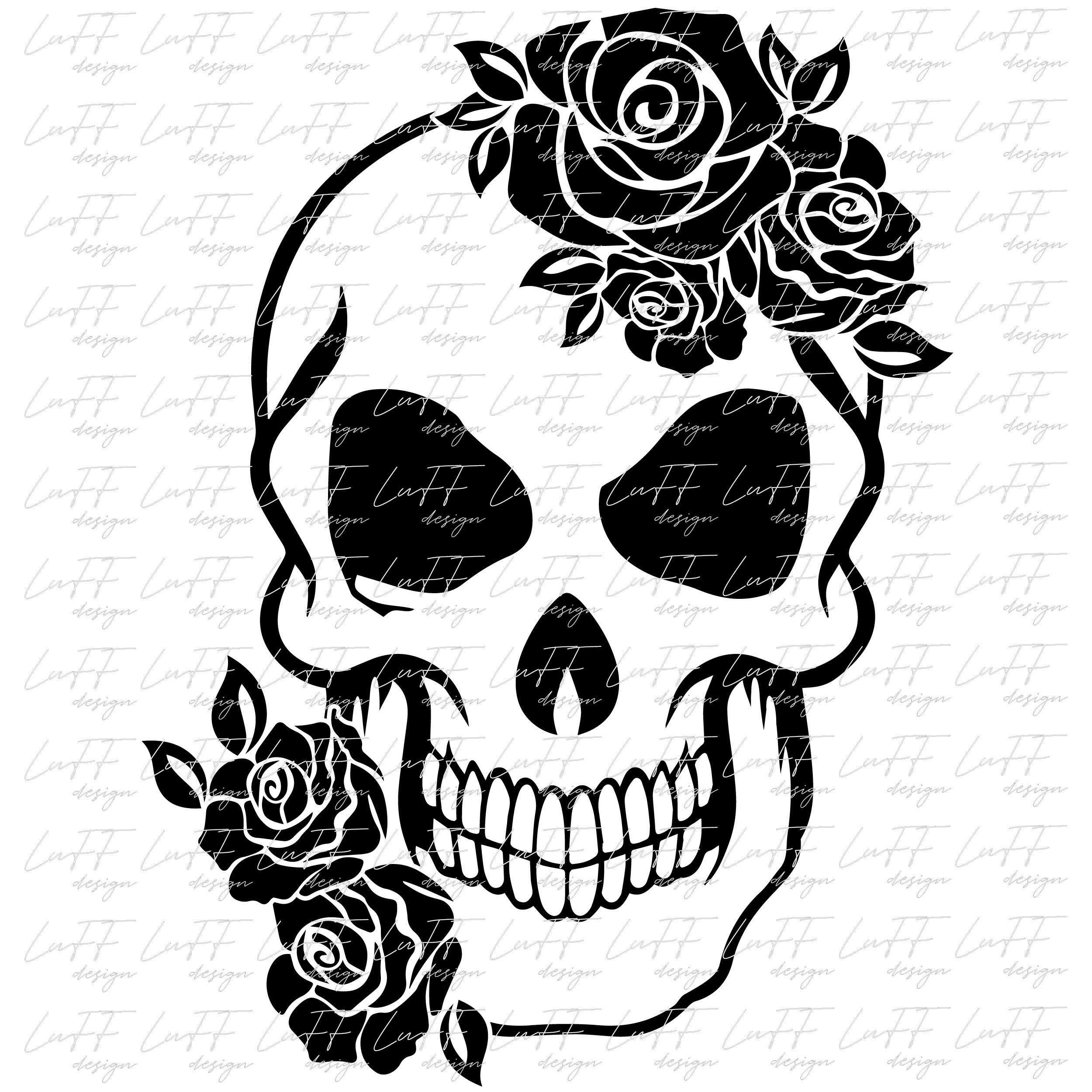 Skull SVG, Halloween SVG, Skeleton SVG, Spooky Svg, Sugar Skull Svg ...