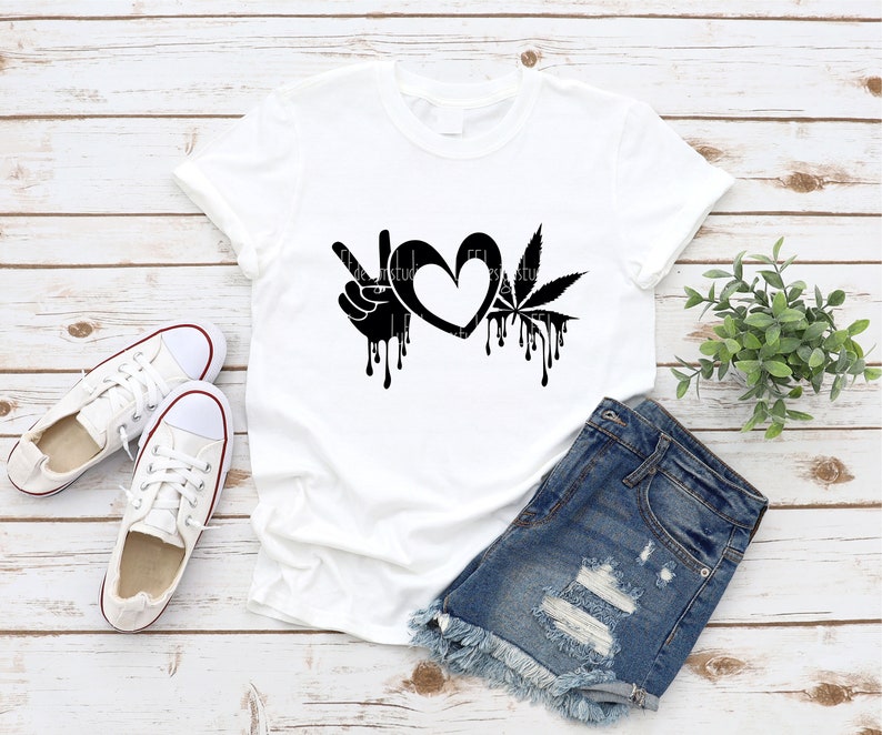 Peace Love Weed SVG, 420 SVG, Stoner Svg, Marijuana Svg, Cannabis Svg ...