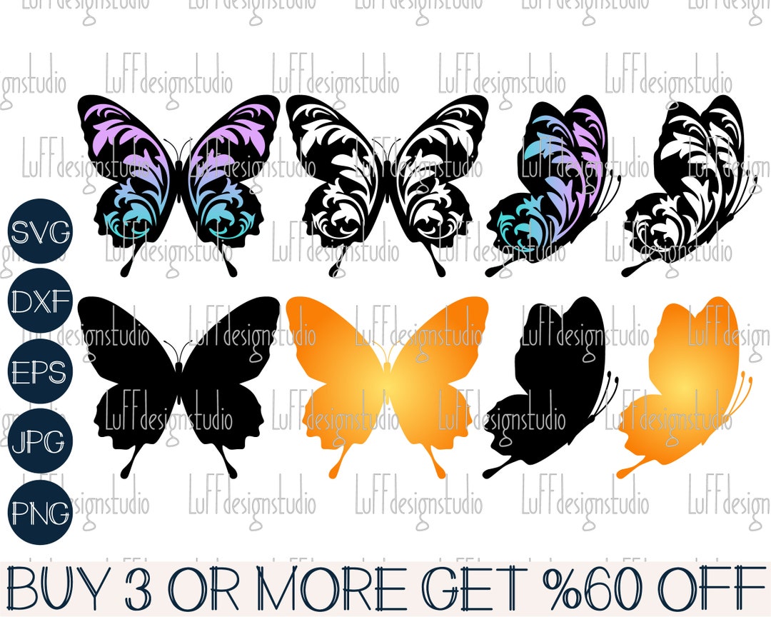 Butterfly SVG, Butterflies SVG, Butterfly PNG, Layered Butterfly Svg ...
