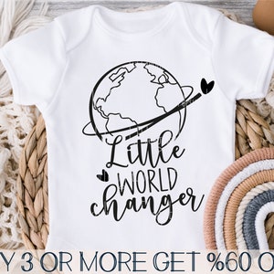 Baby SVG, Funny Baby SVG, Little World Changer SVG, Newborn Svg, Baby ...