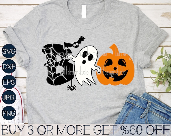Boo SVG Halloween SVG Ghost SVG Spooky Svg Pumpkin Svg - Etsy