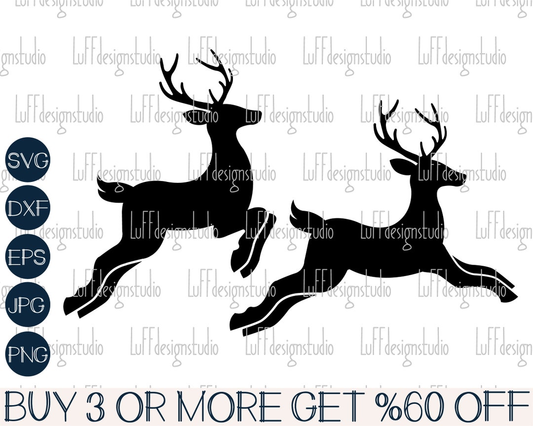 Reindeer SVG, Merry Christmas SVG, Flying Deer SVG, Winter Svg, Shirt ...