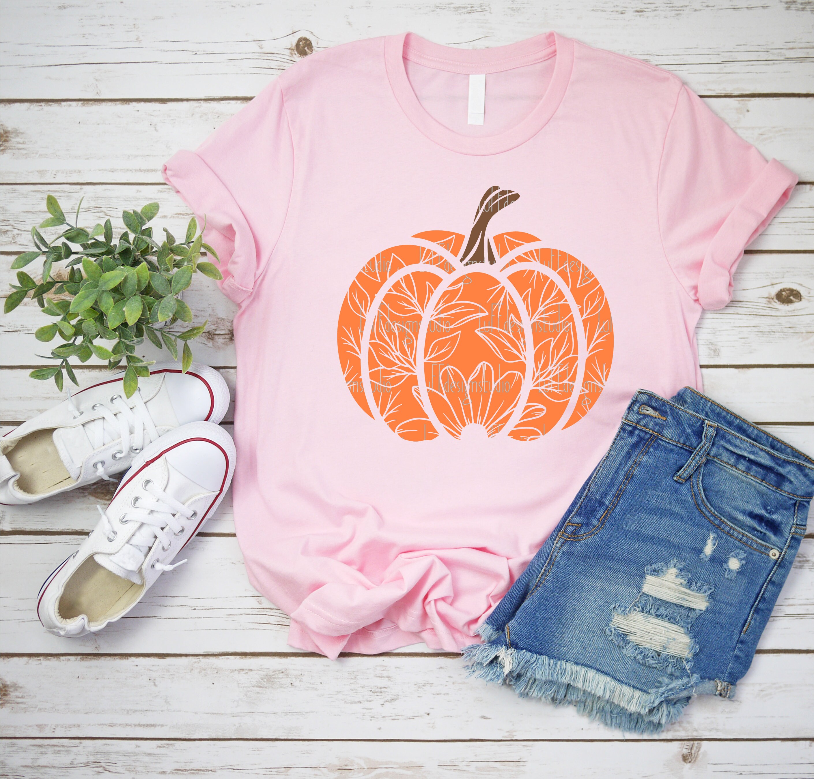 Pumpkin SVG Fall SVG Floral Pumpkin Shirt SVG Thanksgiving | Etsy