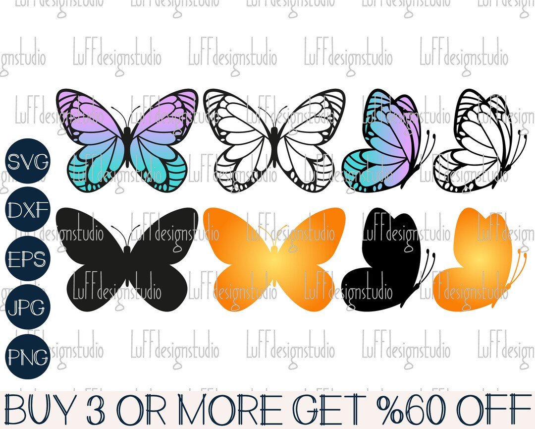 Butterfly SVG, Butterflies SVG, Butterfly PNG, Layered Butterfly Svg ...