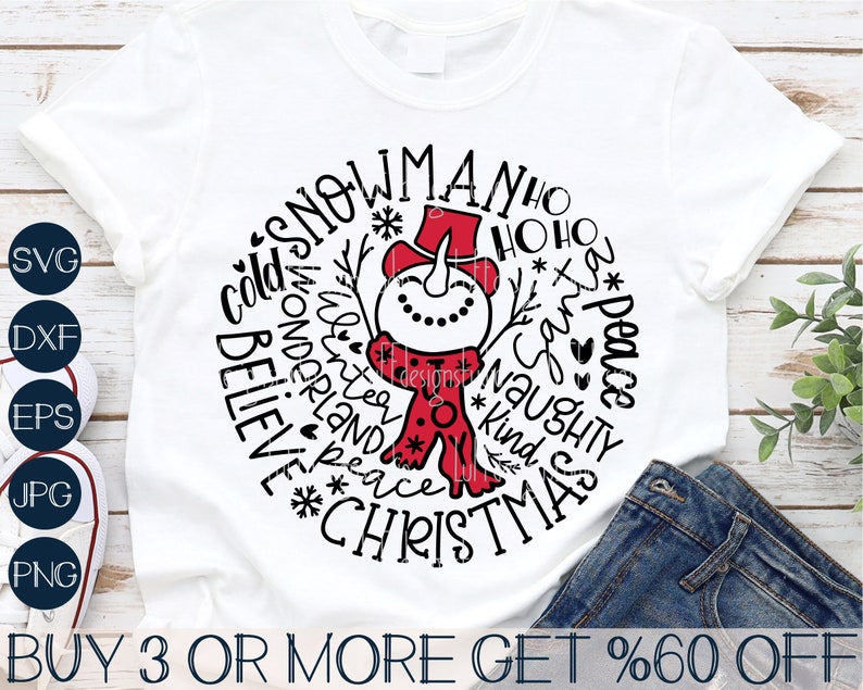 Joy SVG Funny Christmas Shirt SVG Snowman SVG Winter Svg - Etsy