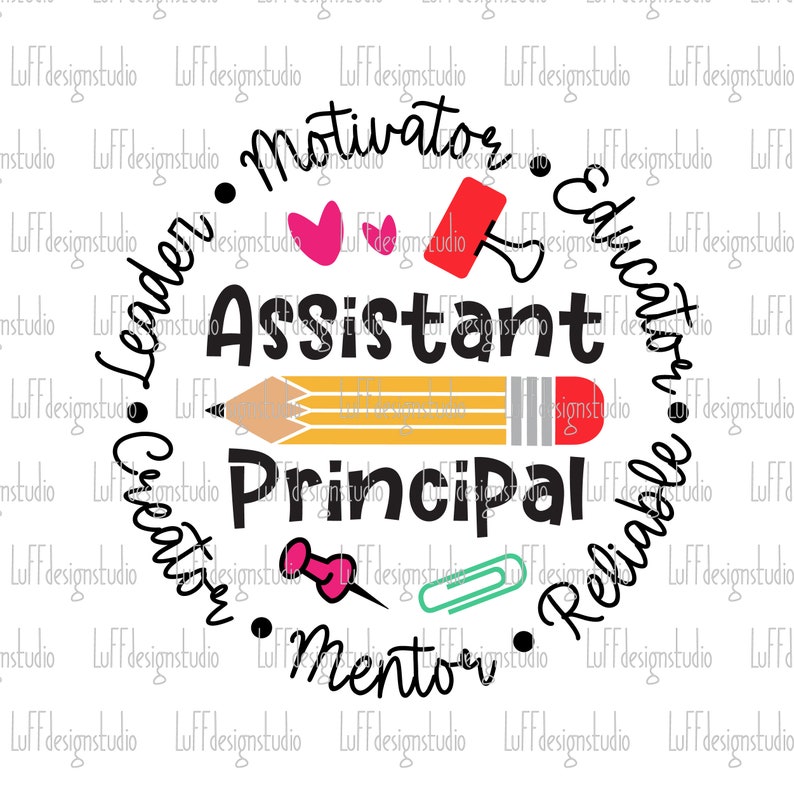 Assistant Principal SVG, School Staff SVG, Back to School SVG, Teacher ...