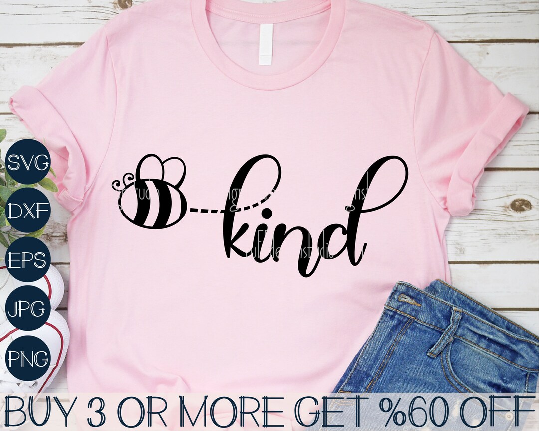 Bee Kind SVG, Bumble Bee SVG, Be Kind SVG, Bee Svg, Popular Svg, Kids ...