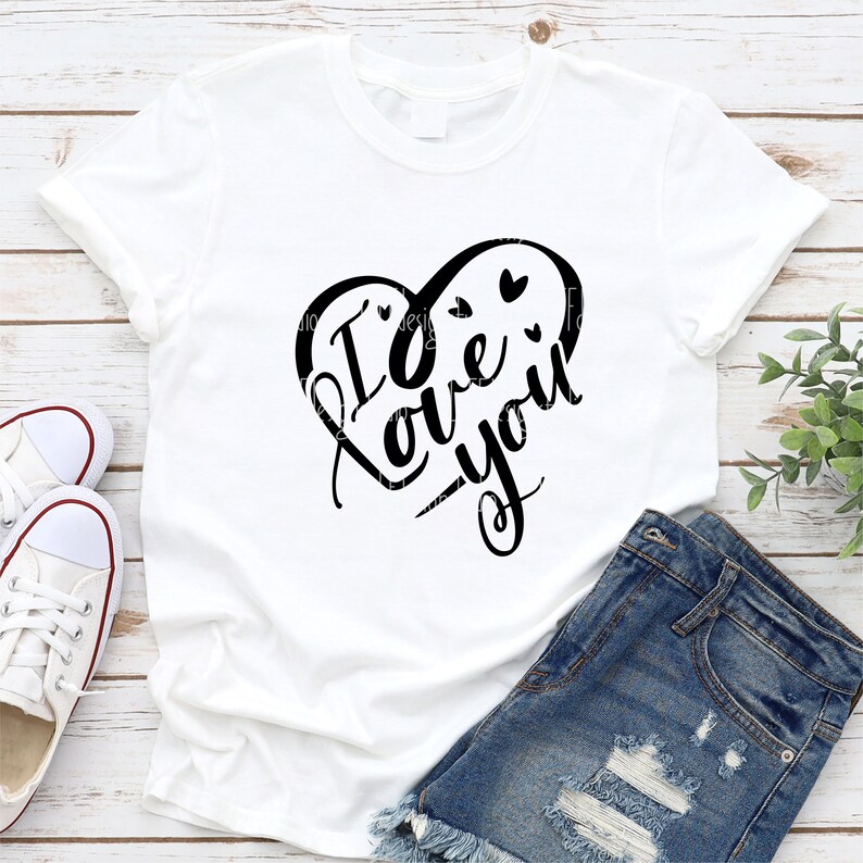 I Love You Heart SVG Valentines Day SVG Valentine Saying - Etsy