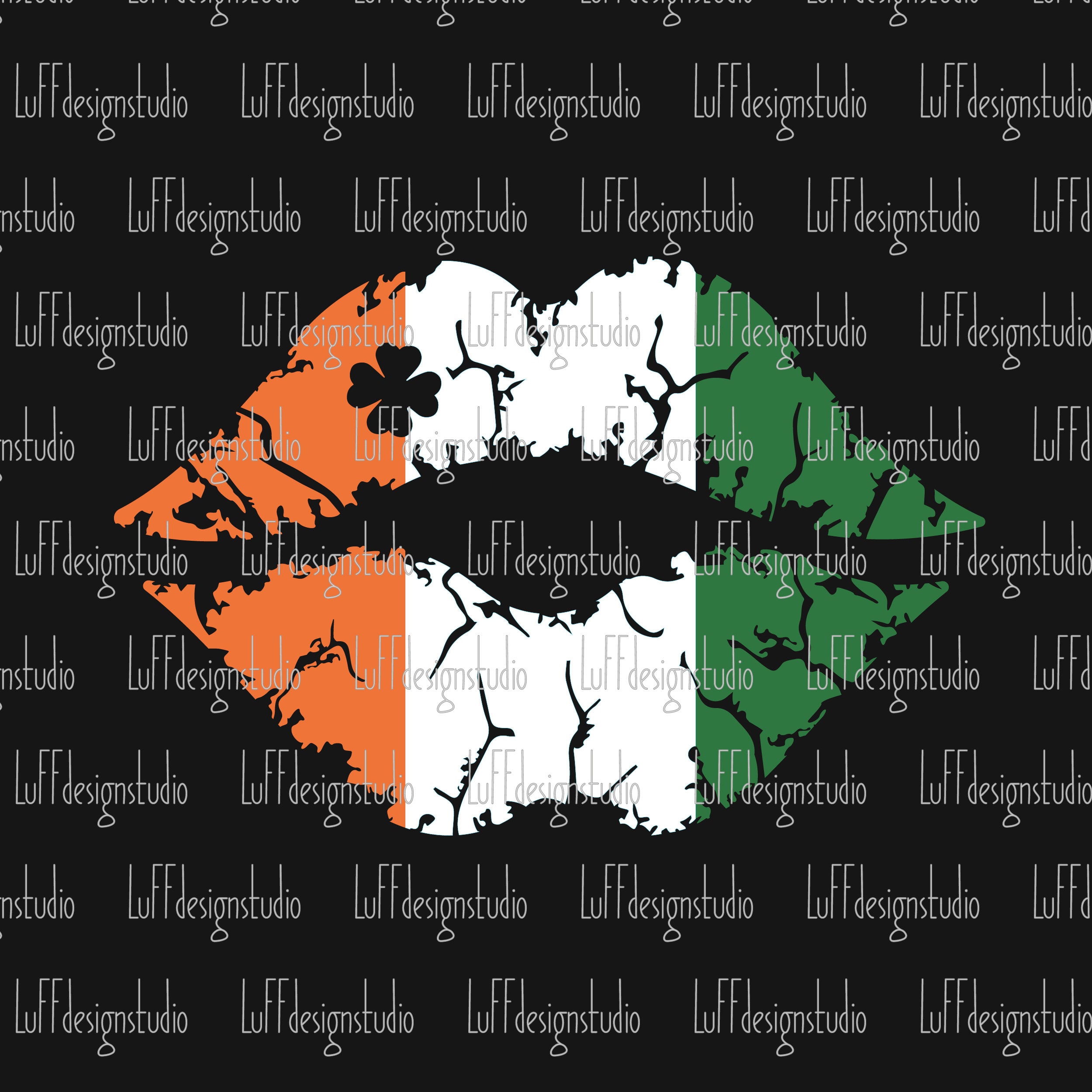 Irish Lips SVG St Patricks Day SVG Girls St Patricks SVG | Etsy