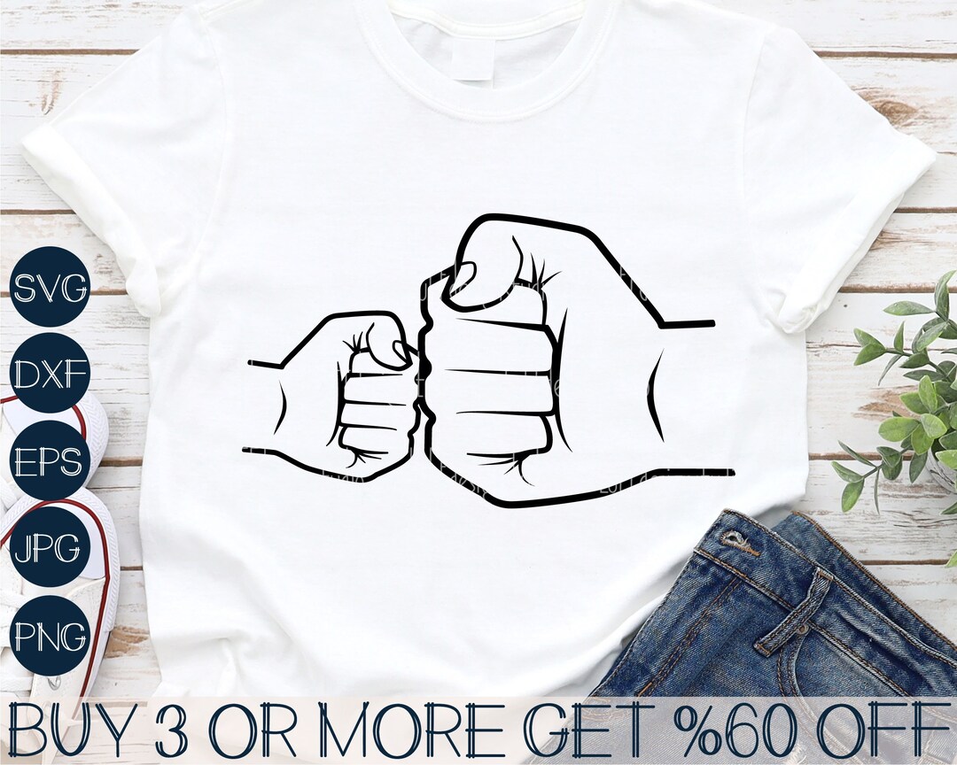 Faust Bump SVG, Vatertag SVG, Papa SVG, Papa SVG, Vater und Sohn SVG ...