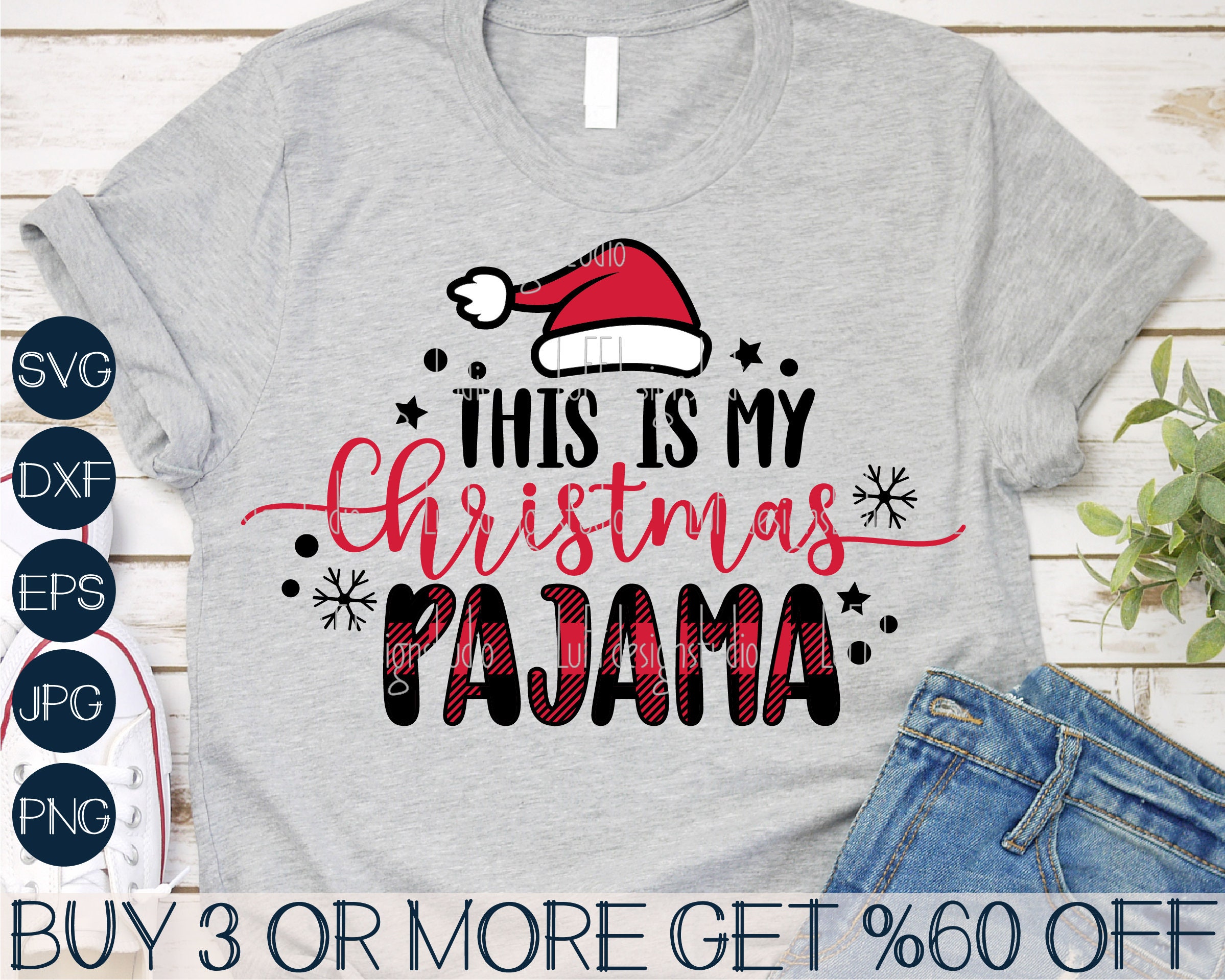 This is My Christmas Pajama SVG, Family Christmas SVG, Funny Christmas ...