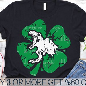 Dinosaur St Patricks Day SVG, Boys St Patricks SVG, Shamrock SVG, Kids ...