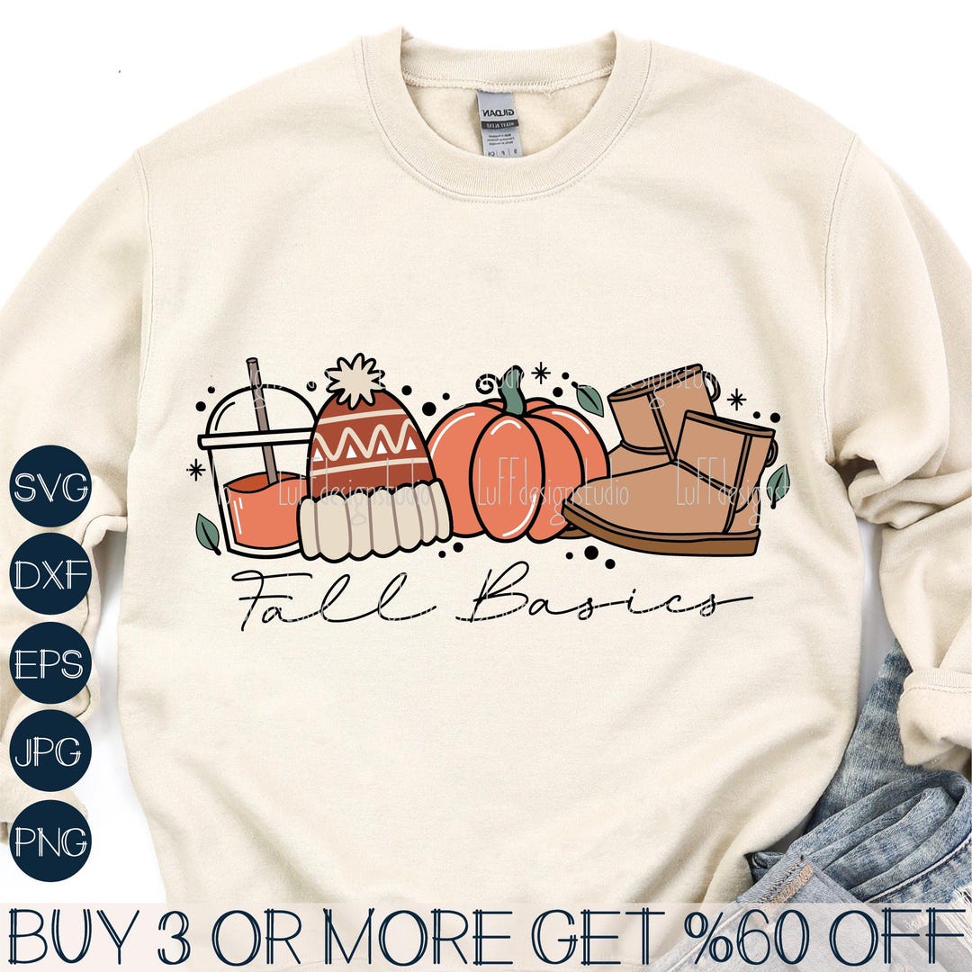 Fall SVG, Fall PNG, Pumpkin SVG, Thanksgiving Svg, Fall Basics Svg ...