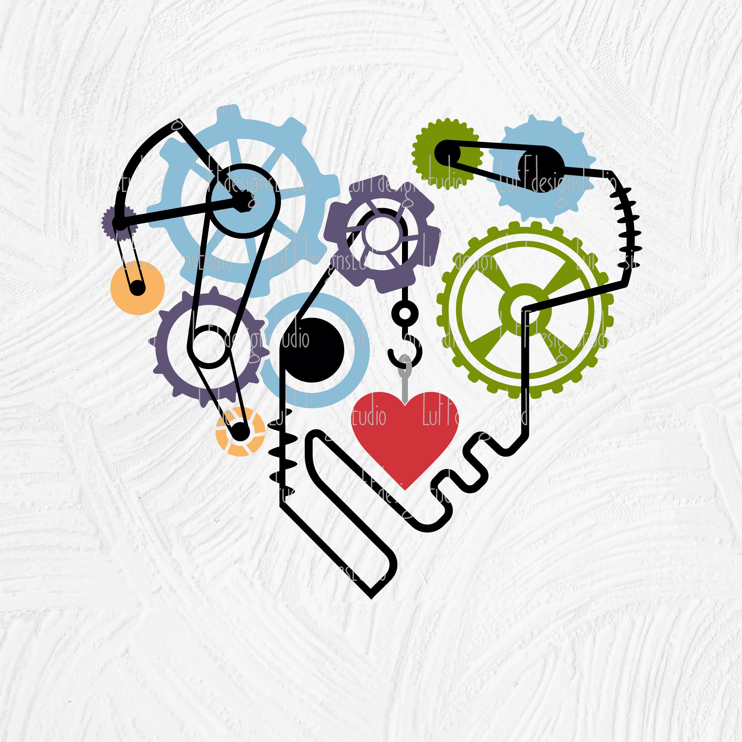 Mechanic Heart SVG Valentines Day for Men SVG Boys Valentine - Etsy