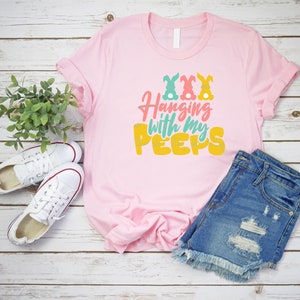 Hanging With My Peeps SVG, Easter SVG, Spring SVG, Bunny Svg, Funny ...