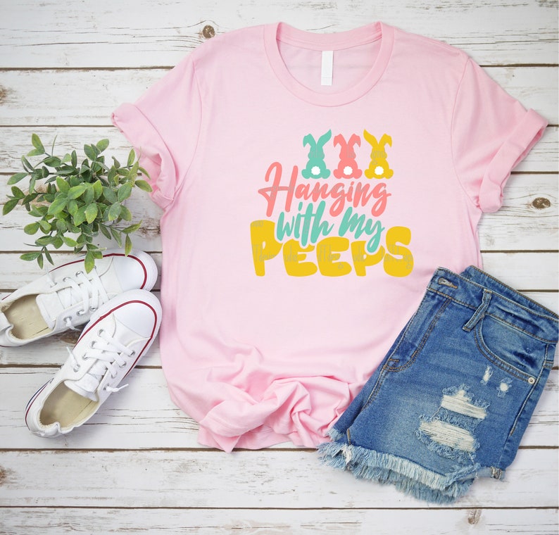 Hanging With My Peeps SVG Easter SVG Spring SVG Bunny Svg - Etsy