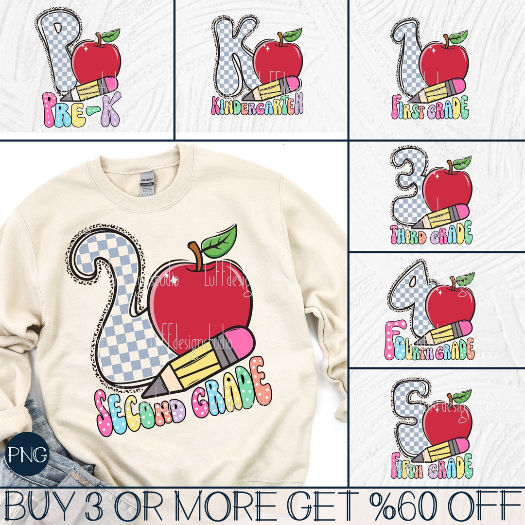 Retro Back to School PNG, Kindergarten PNG, Graduation Png, First Day ...