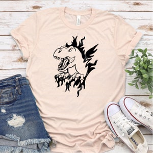 Dinosaur SVG, Ripped Shirt Dino SVG, T Rex Scratch SVG, Mama Daddy ...