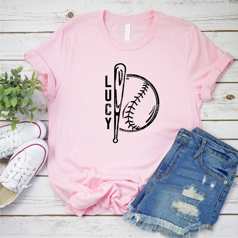 Split Baseball Monogram SVG Half Softball Team Name SVG - Etsy