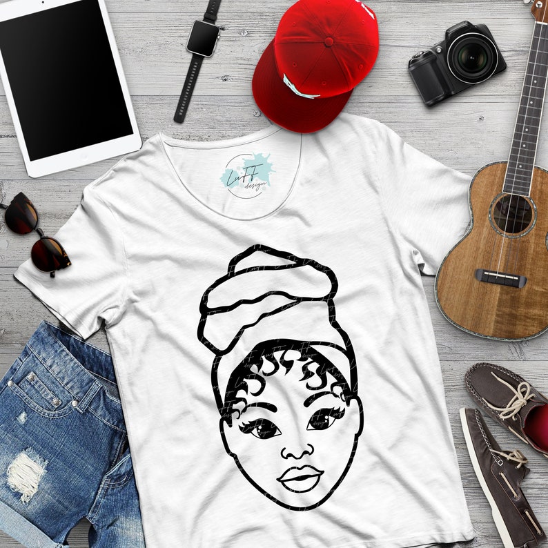 Buy Black Woman SVG Black History SVG Head Wrap Afro Woman SVG Online ...