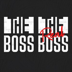 The Real Boss SVG, Couples SVG, Funny Valentines Day Matching Shirt SVG ...