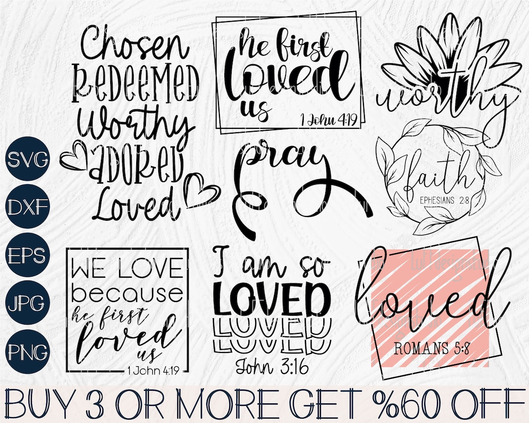 Religious SVG Bundle, Christian SVG, Bible Verse Svg, Inspirational Svg ...