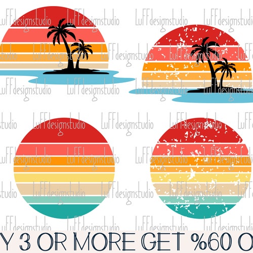 30 PALM TREE SVG Palm Sunset Chair Beach Summer Cut File Svg - Etsy