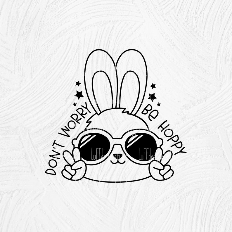 Easter SVG, Kids Easter Bunny Face SVG, Sunglasses SVG, Boys Girls ...