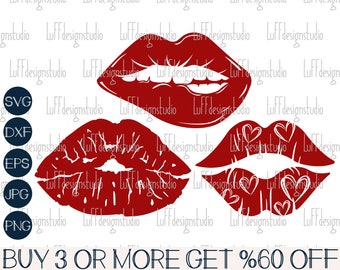 Love Svg Love Kiss Svg Love Clipart Valentine's Day - Etsy