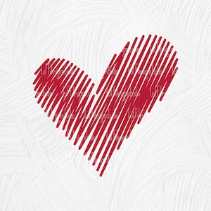 Valentine Heart SVG, Paint Brush Stroke Heart SVG, Valentines Day Shirt ...