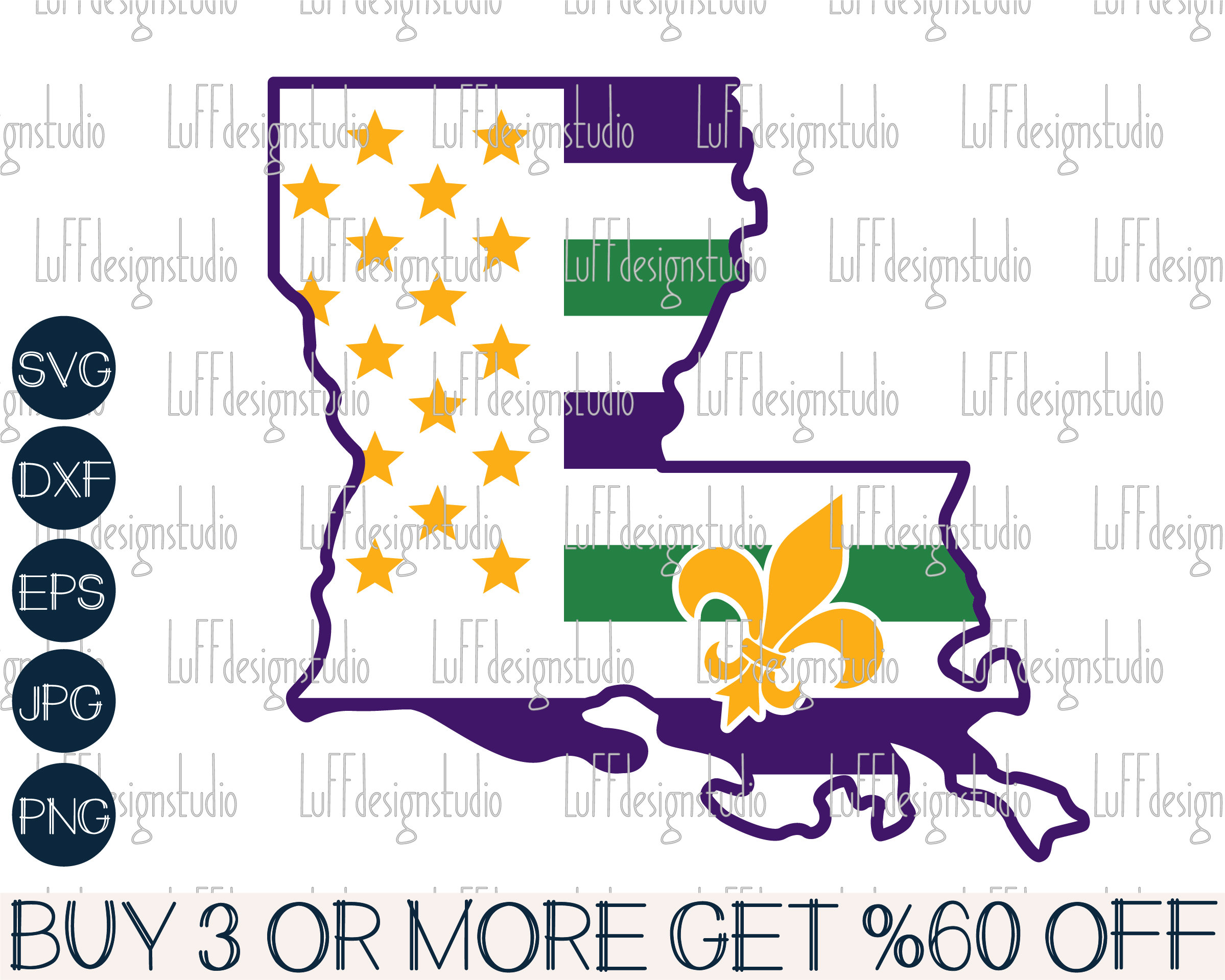 Mardi Gras SVG Louisiana SVG New Orleans SVG Fleur De Lis - Etsy