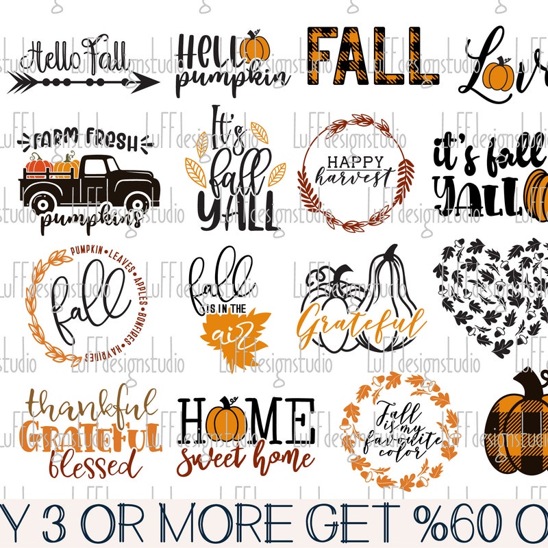 Cricut Designs Fall - Etsy