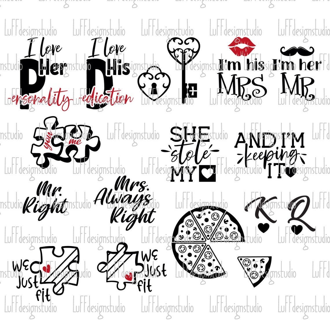 Couples SVG Valentines SVG Funny Valentine Couple Shirt SVG - Etsy