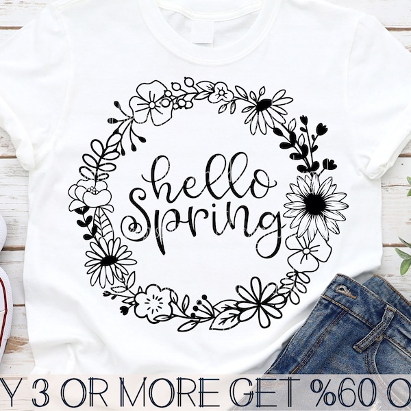 Hello Spring Shirt - Etsy