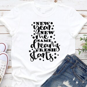 New Year New Me SVG: Motivational Shirt Design (digital Download) - Etsy