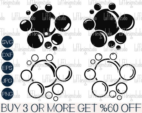 Bubbles SVG Bundle Blowing Bubbles SVG Soap Bubbles Vector | Etsy
