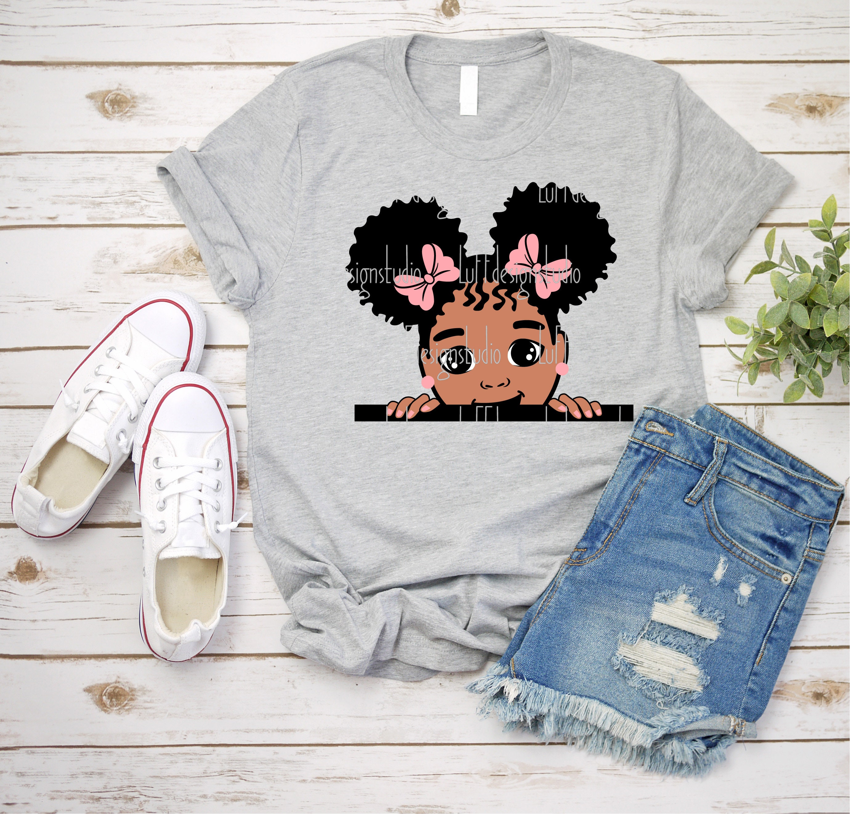 Peek A Boo Girl SVG Peeking Afro Girl SVG Black Girl SVG - Etsy