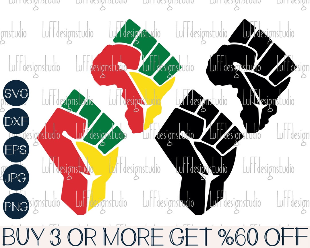 Mlk Svg, Africa Fist SVG, Black History SVG, Black Power, Black Lives ...